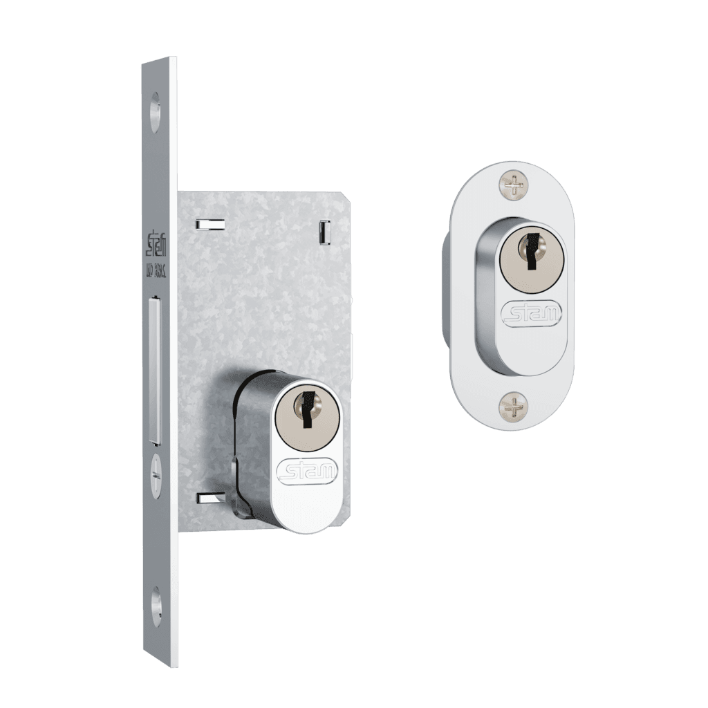 Fechadura cromada - 40mm - Casa dos Serralheiros